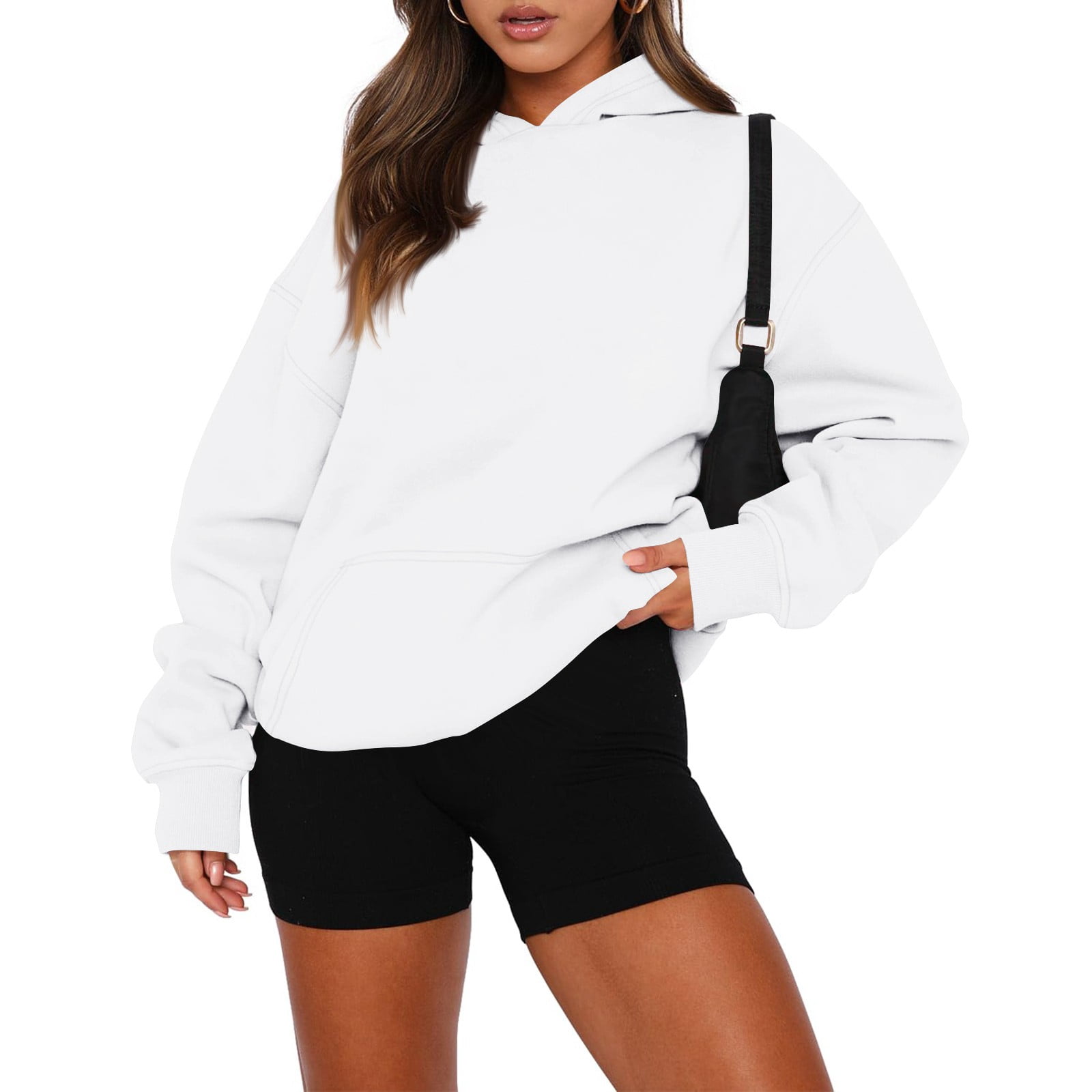 Hoodies for Women Oversized Sweatshirts Fall Fashion Outfits 2025 Casual Kangaroo Pocket ...