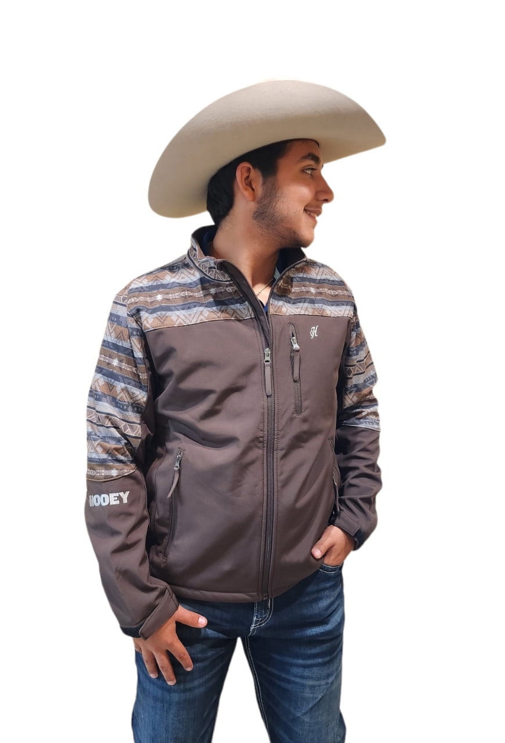 Hooey Men's Southwestern Print Softshell Jacket - HJ109BRAZ - Walmart.com
