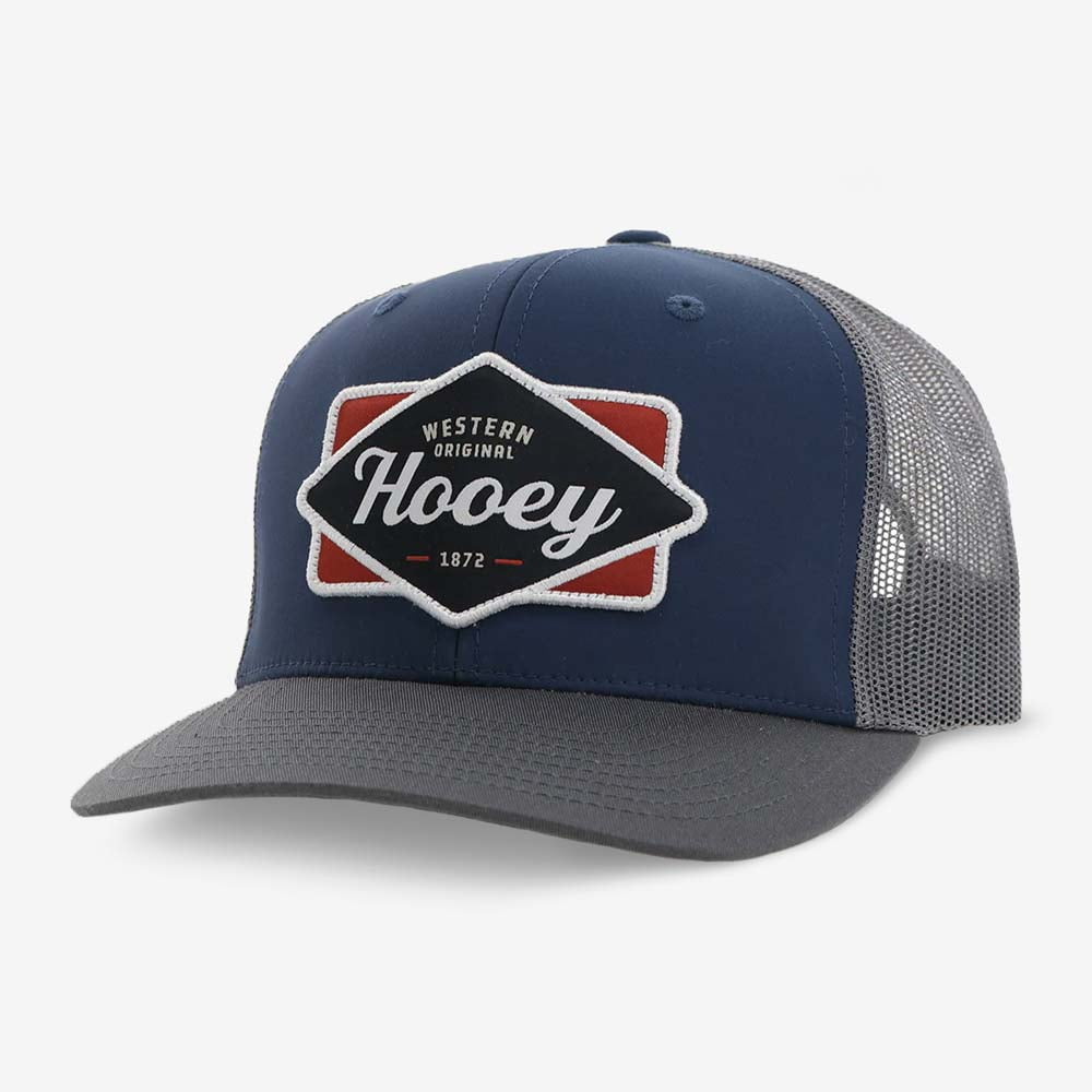 Hooey "Diamond" 6-Panel Navy Grey Snapback Hat 2422T-NVGY - Walmart.com