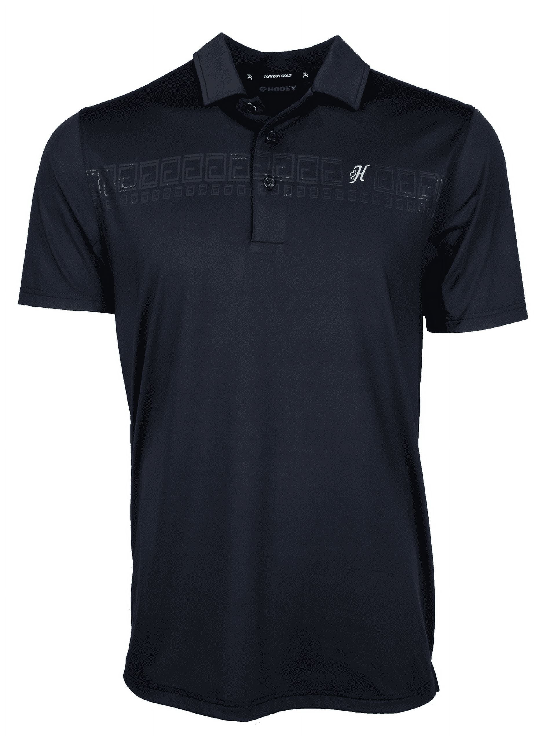 Hooey The Weekender Black Golf Logo - Mens Polo - Hp001Bk - Walmart.com