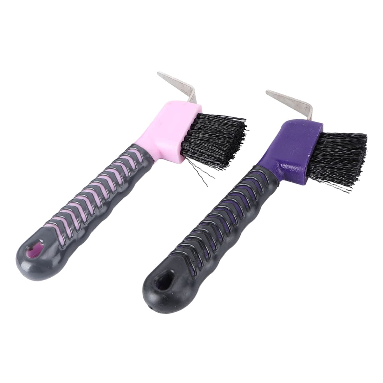 Hoof Cleaning Brush Set 2 Pieces Grip Hoof Pick for Horse Grooming No ...