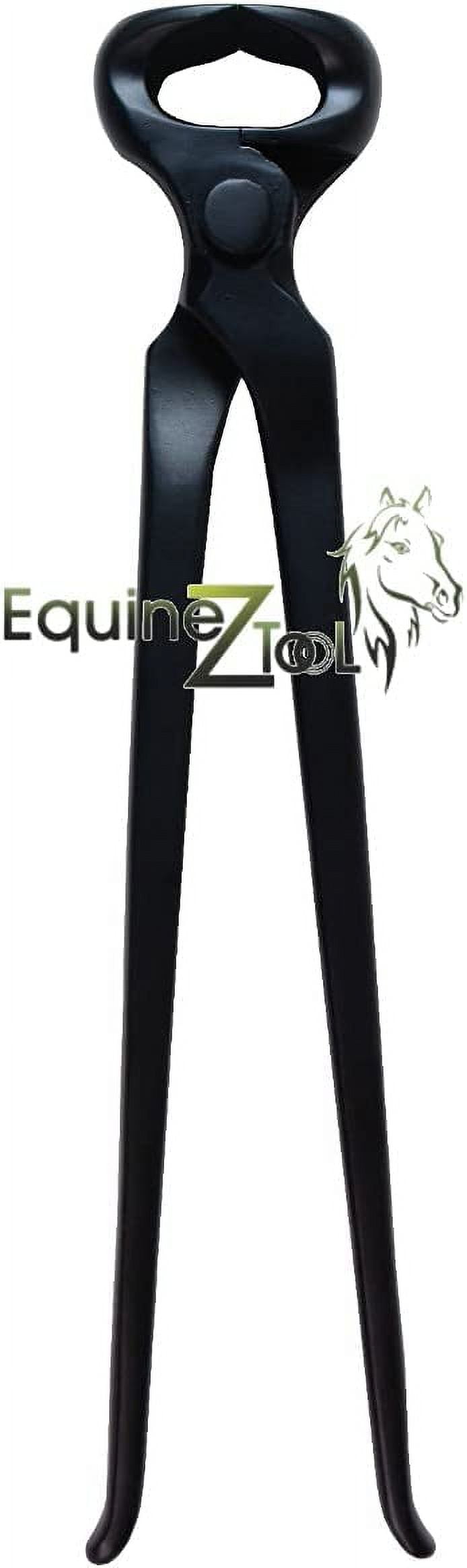 Hoof Nipper 12 Inch–Heavy-Duty Vanadium Steel Farrier Tool–Black Forged ...
