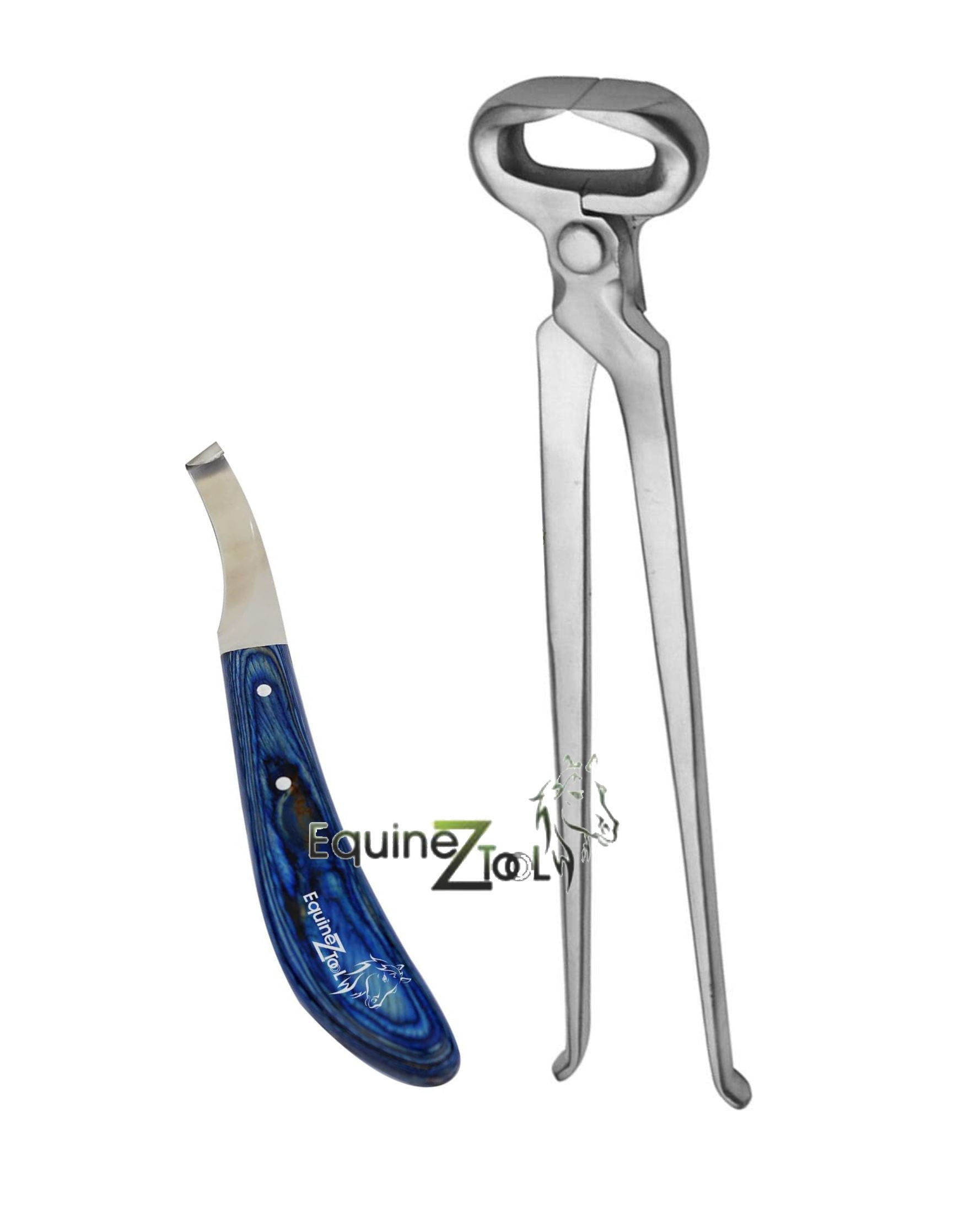 Hoof Nipper 15" and Farrier Hoof Knives Right Handed Razor Edge Sharped ...