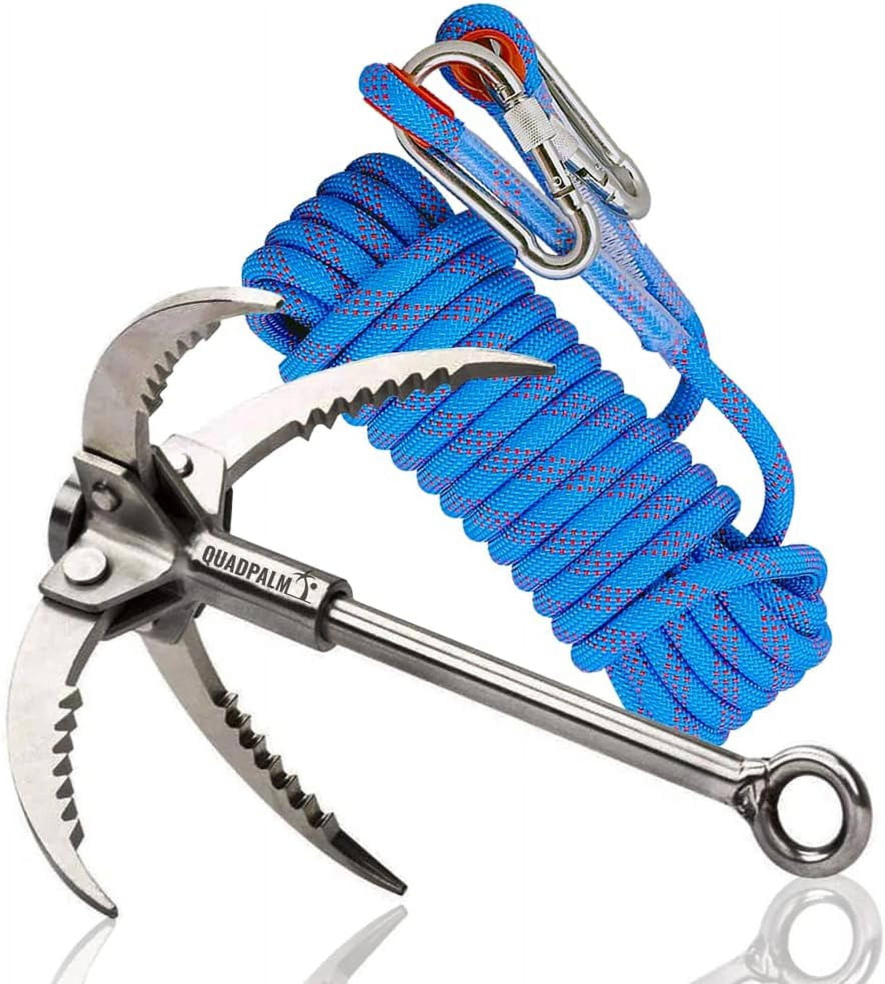 Hook with 10m Rope – Multifunctional QUADPALM Grapple Hook - 4 ...