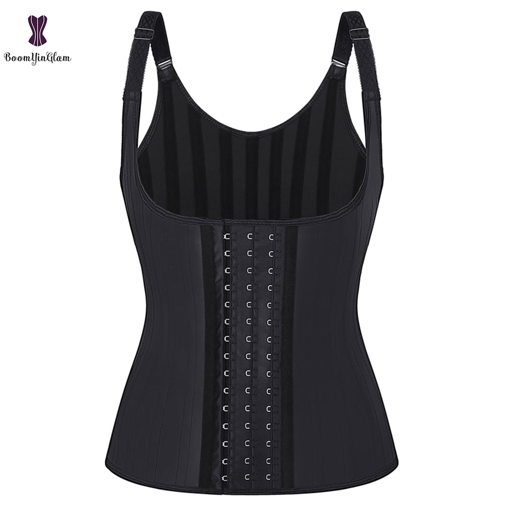 Hook Adjustable Waist Trainer 25 Steel Boned Slimming Corset Workout ...