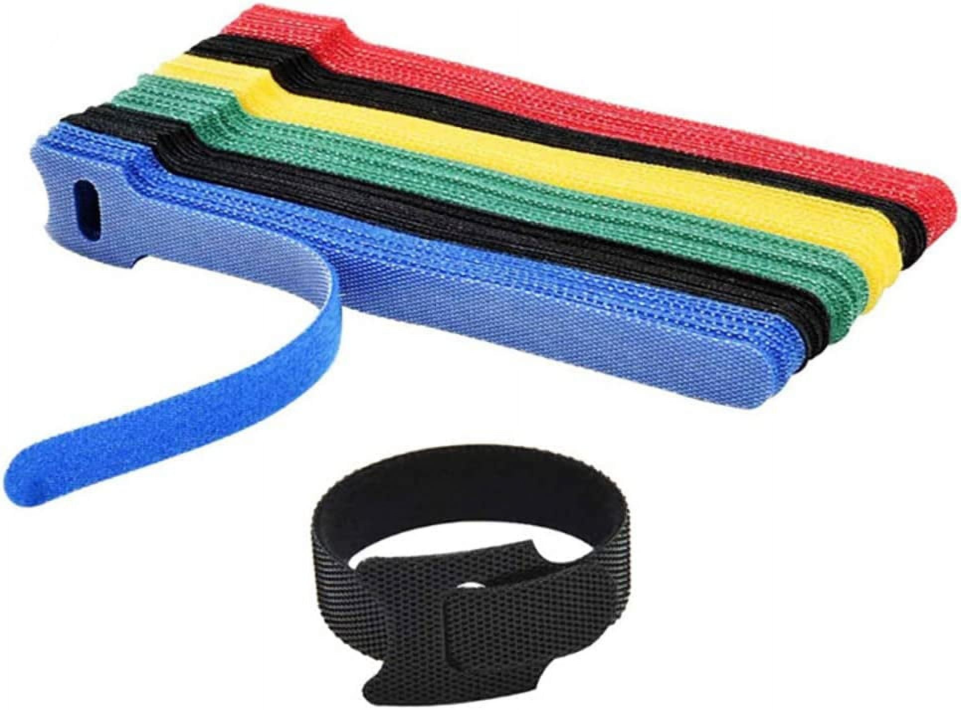 Hook And Loop Cable Ties Reusable Cable Management Cord Organizer 8 ...