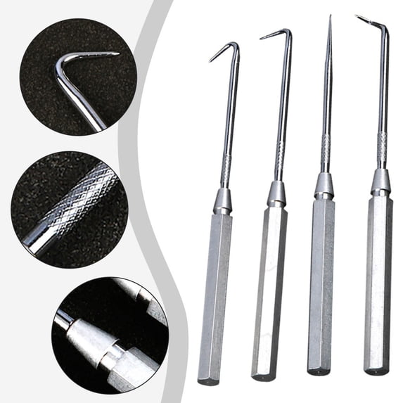 Hook And Pick Tool Set 4 Pieces For Easy Removal Of Small Automotive ...
