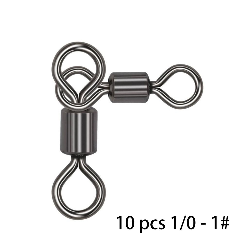 Hook Connector Bearing Swivel 360 Rotation Fishing Swivel Rolling ...
