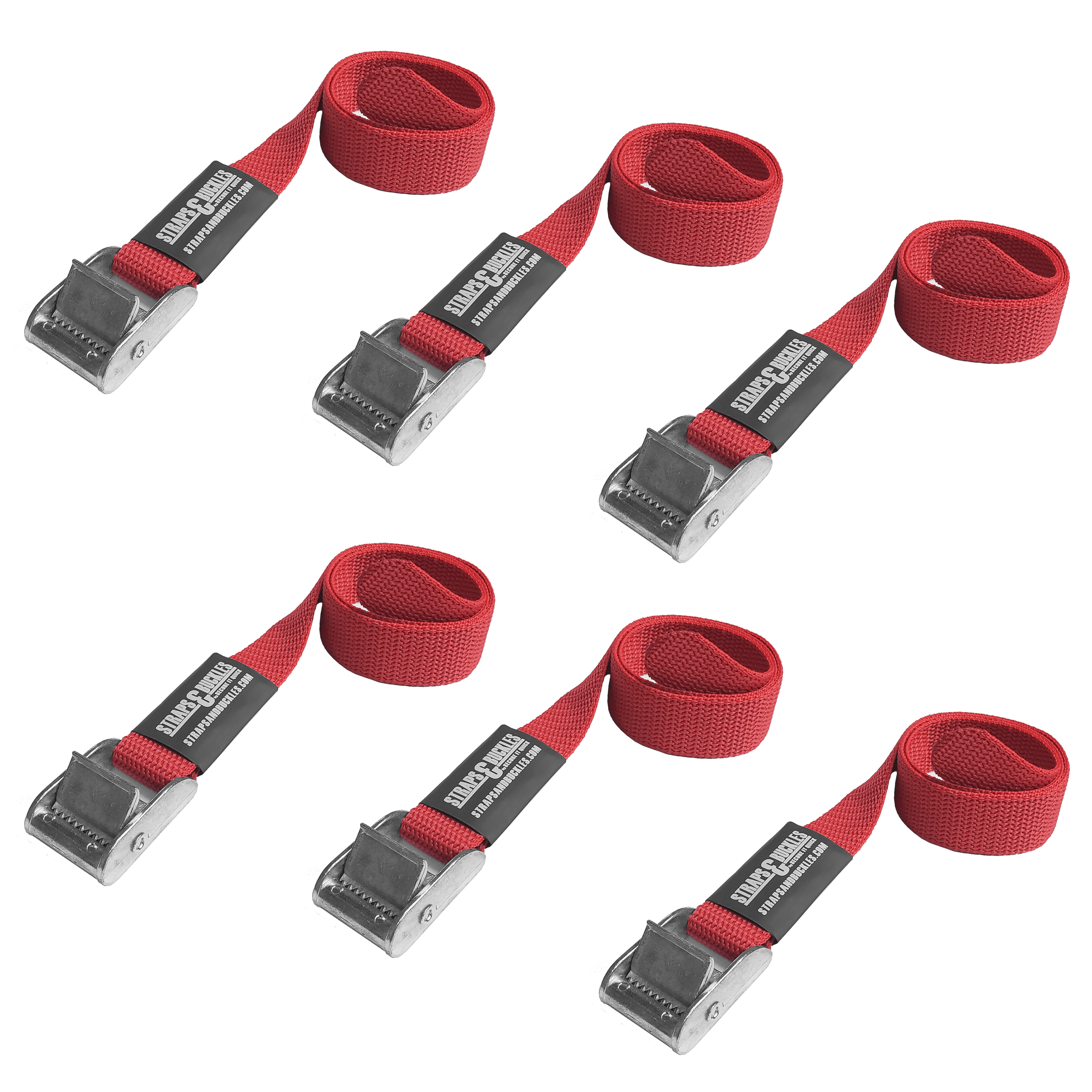 Hook & Cord CAM Cinch Tie Down Utility Lashing Straps, Heavy Duty ...