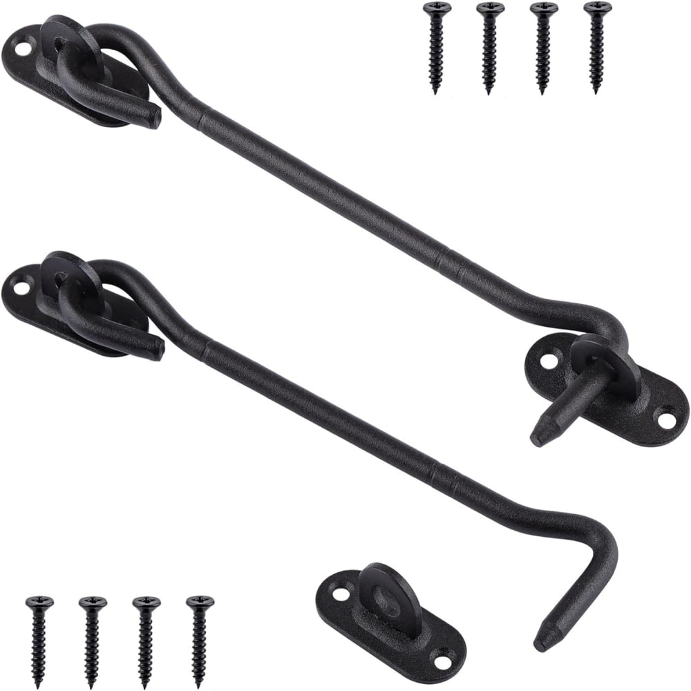 Hook And Eye Latch, 2 Pcs Stainless Steel Cabin Hook, Privacy Hooks ...