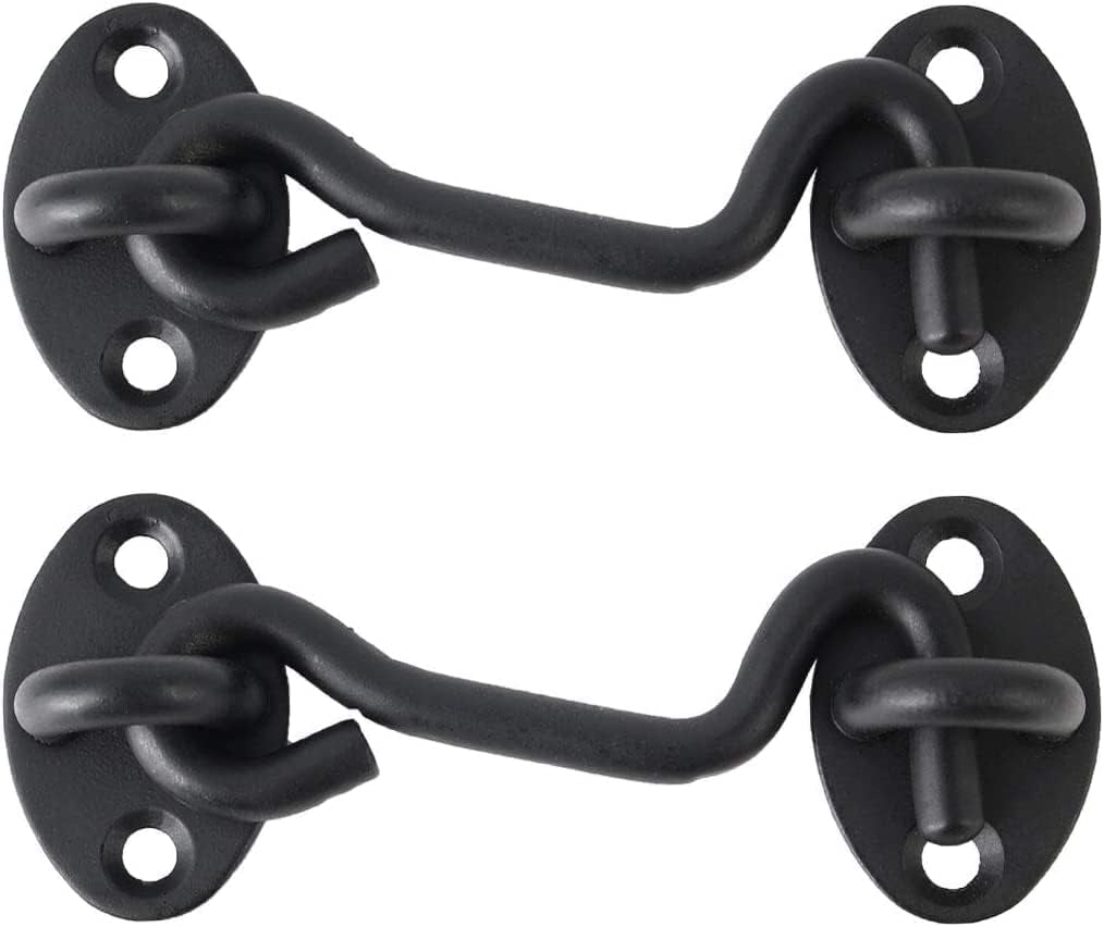 Hook and Eye Latch Gate Bolt Gate Hook Lock,16 Inch Cabin Hook ...