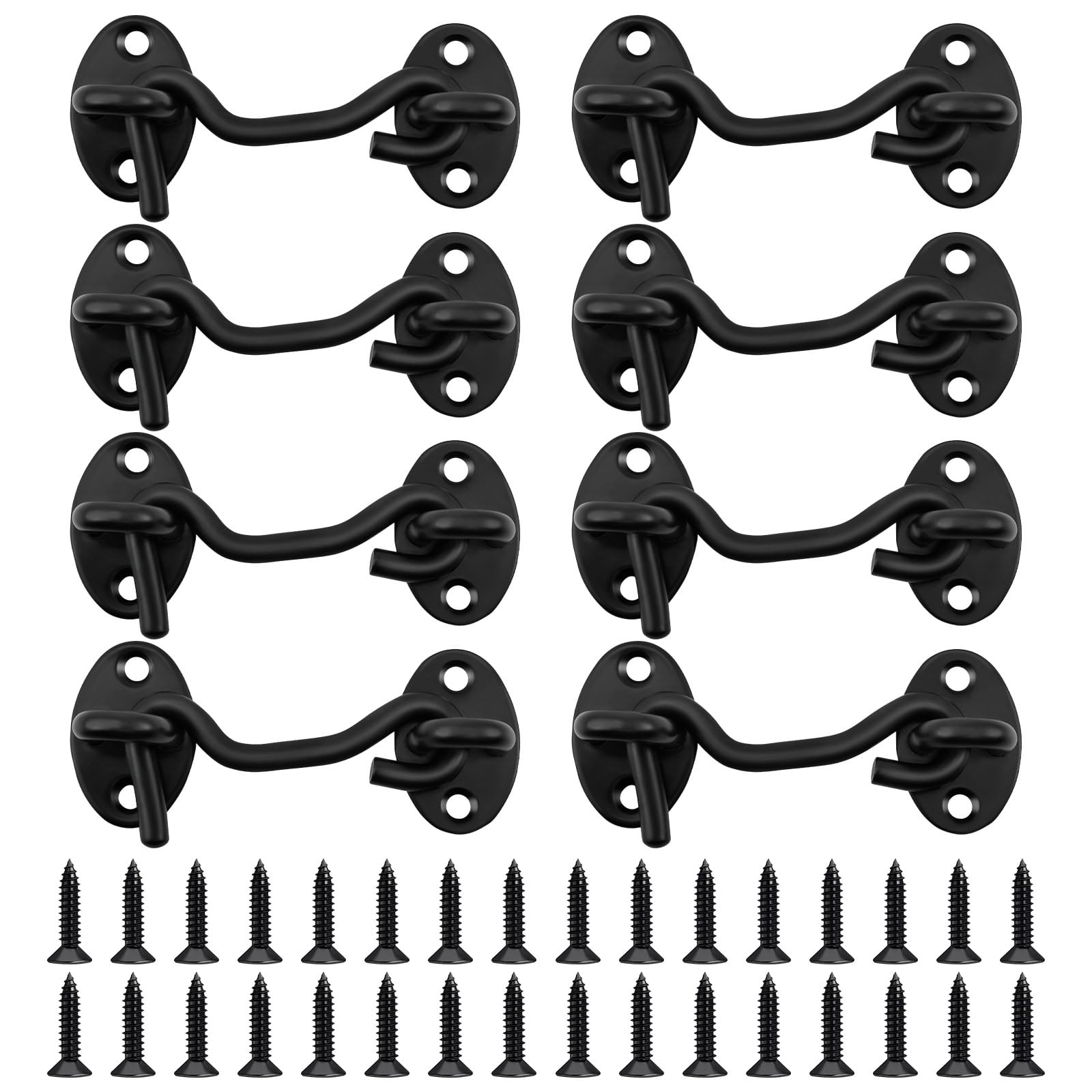 Hook and Eye Latch Thickened Stainless Steel Sliding Barn Door Latch ...