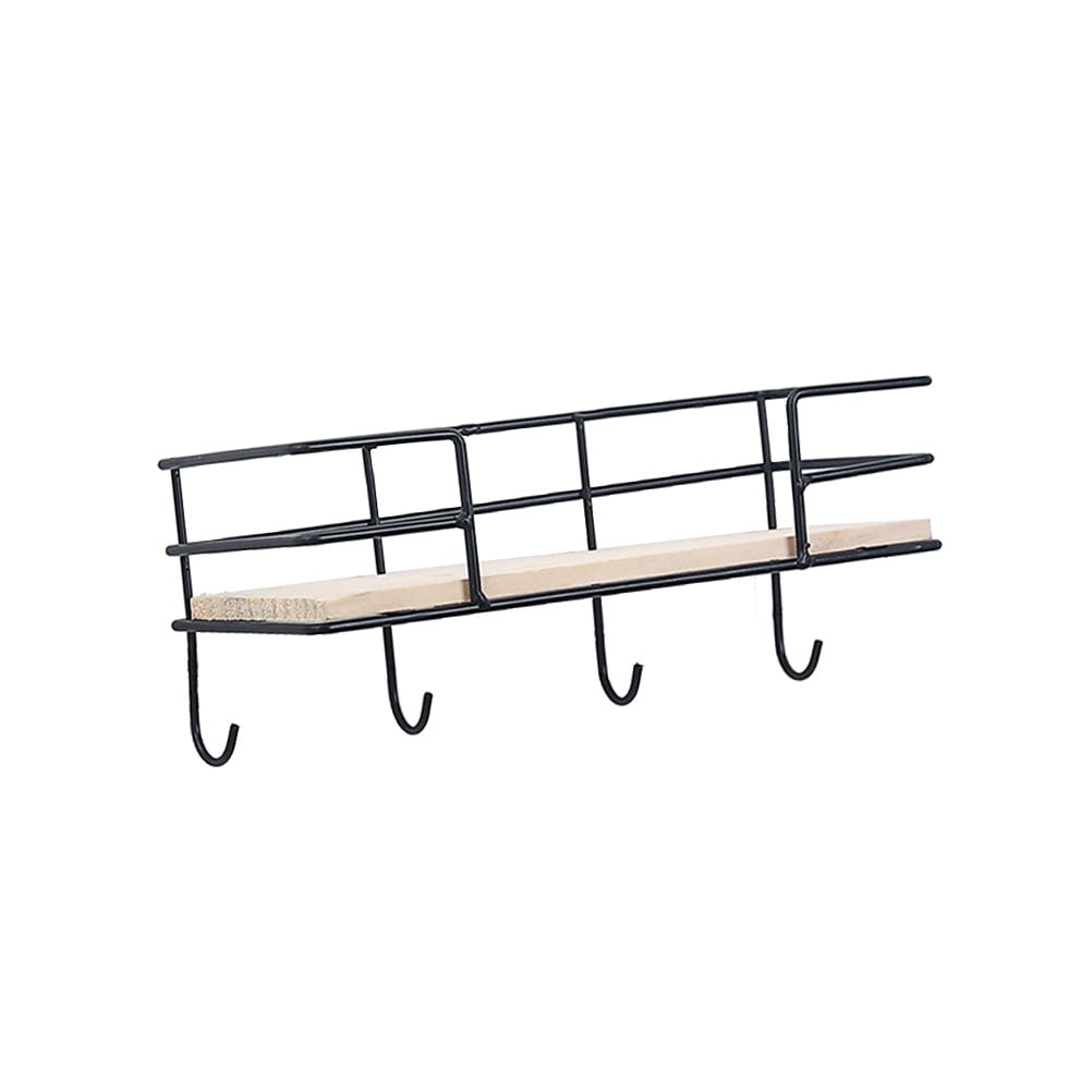 Modern WallMounted Storage Rack with 4 Sturdy Hooks for Keys Tools ...