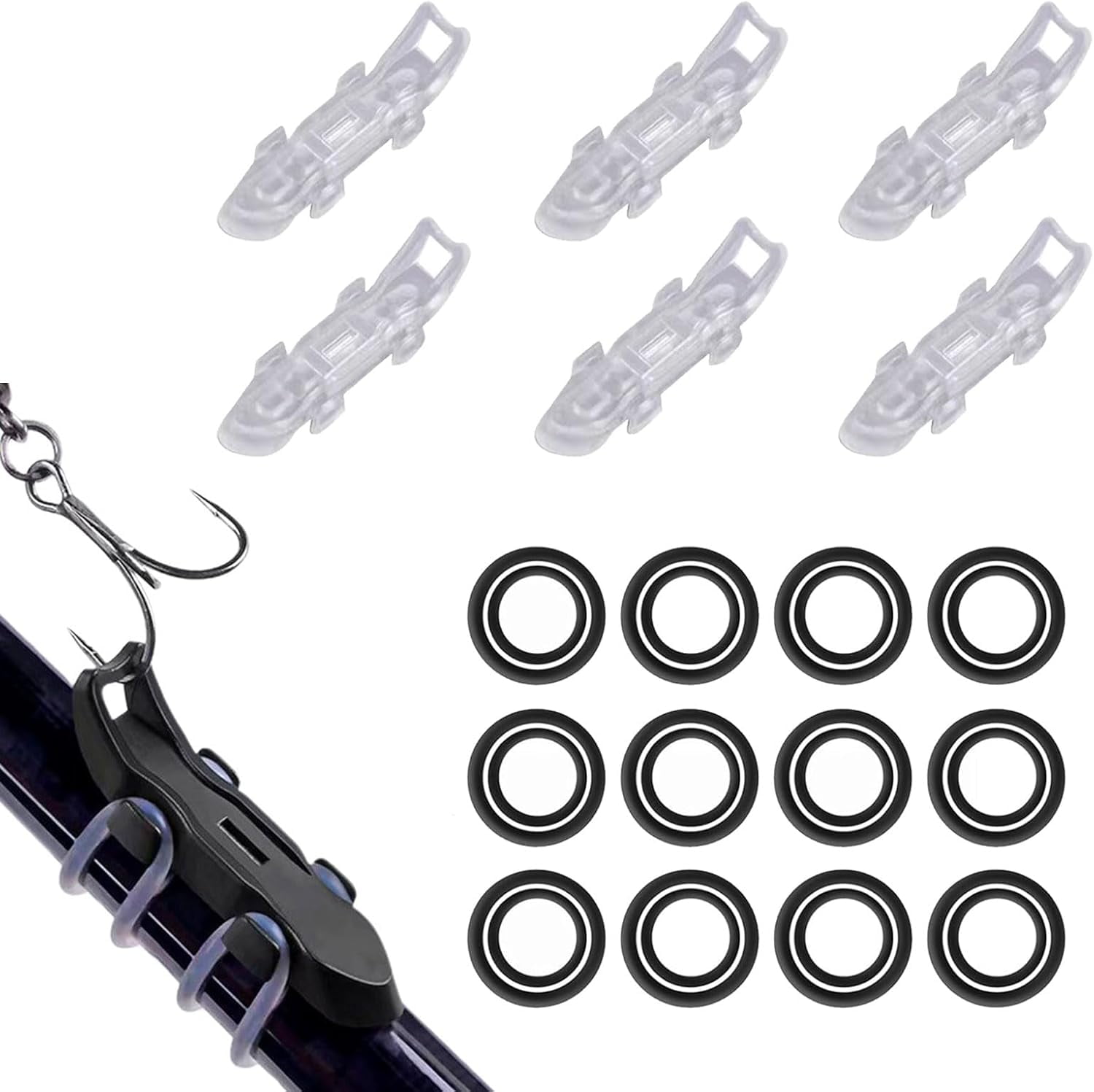 Hook Keeper for Fishing Rod, [4Pcs] Magnetic Fishing Hook Keeper ...