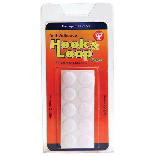 Hook & Loop Fastener 0.625 in. Coins - 15 Per Set - Pack of 6 - Walmart.com