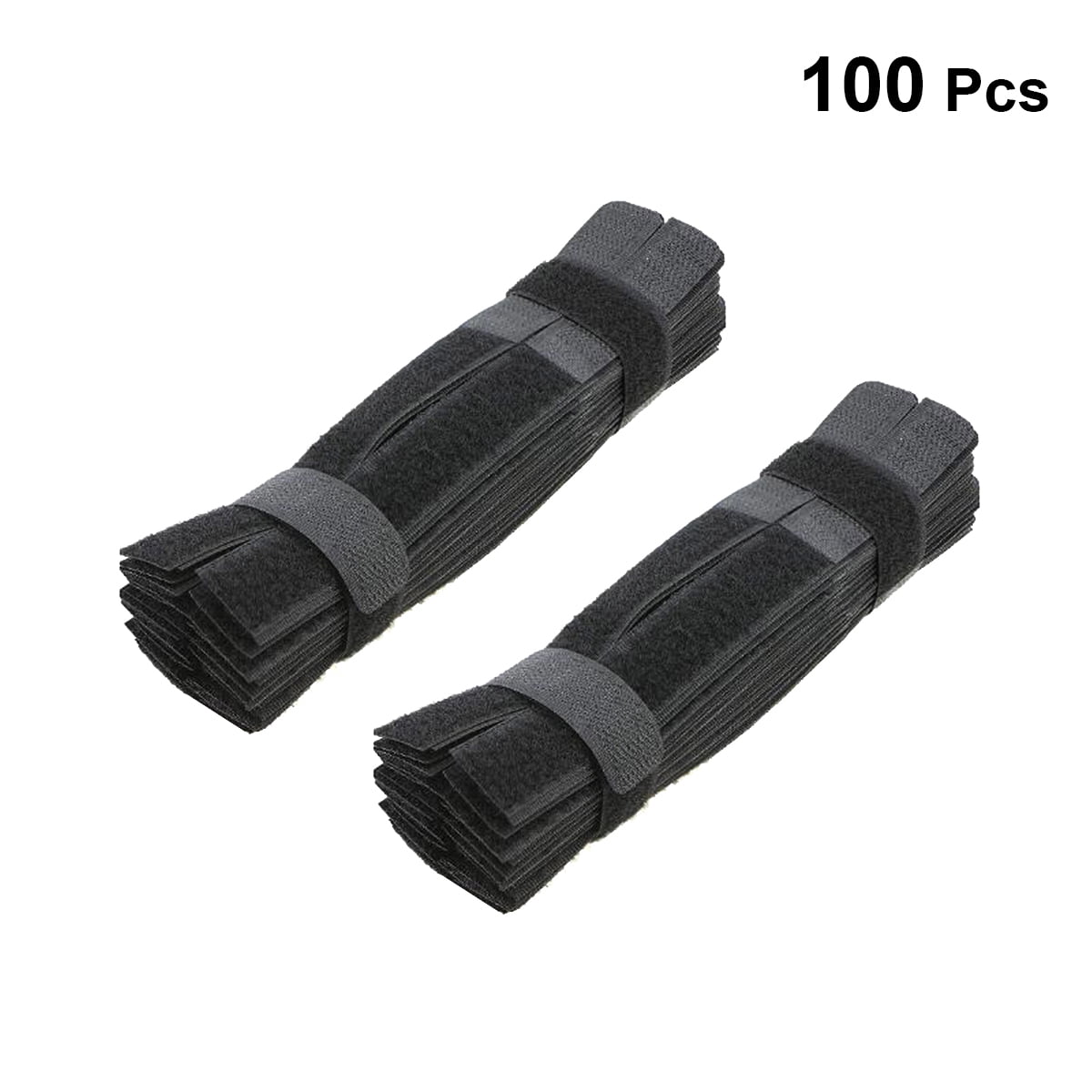 Beaupretty Nylon Fastener Tapes Black for Home Cable Management 100Pack ...