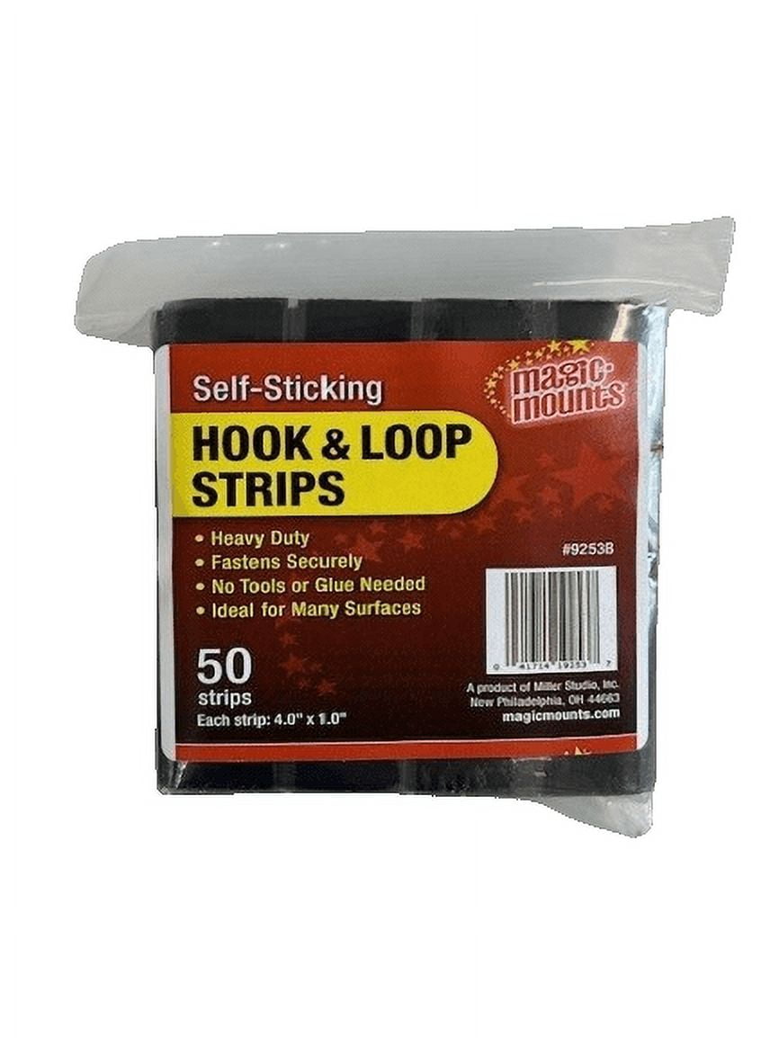 Hook & Loop Strips-- BLACK - Walmart.com