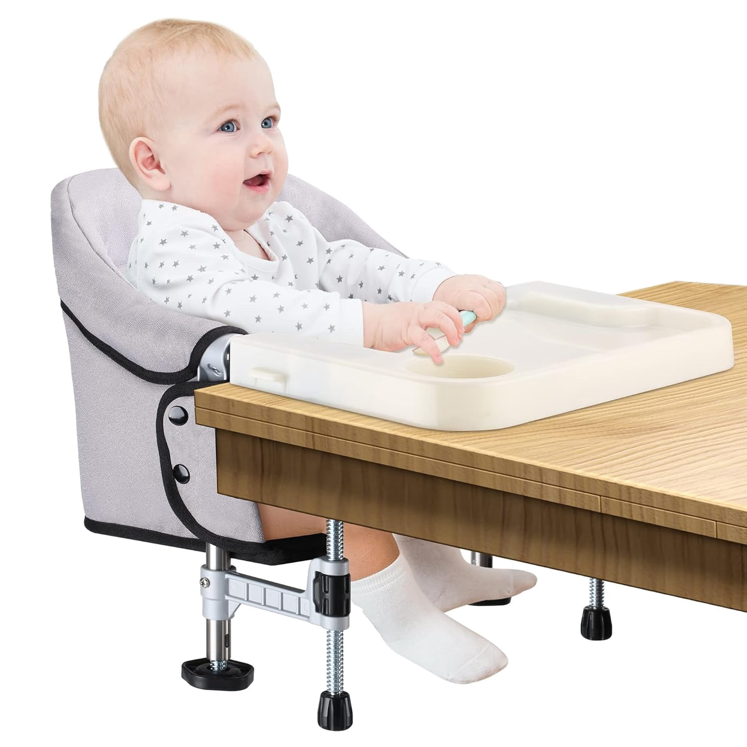 Hook On Chair, Clip on High Chair, Fold-Flat Storage Portable Baby ...