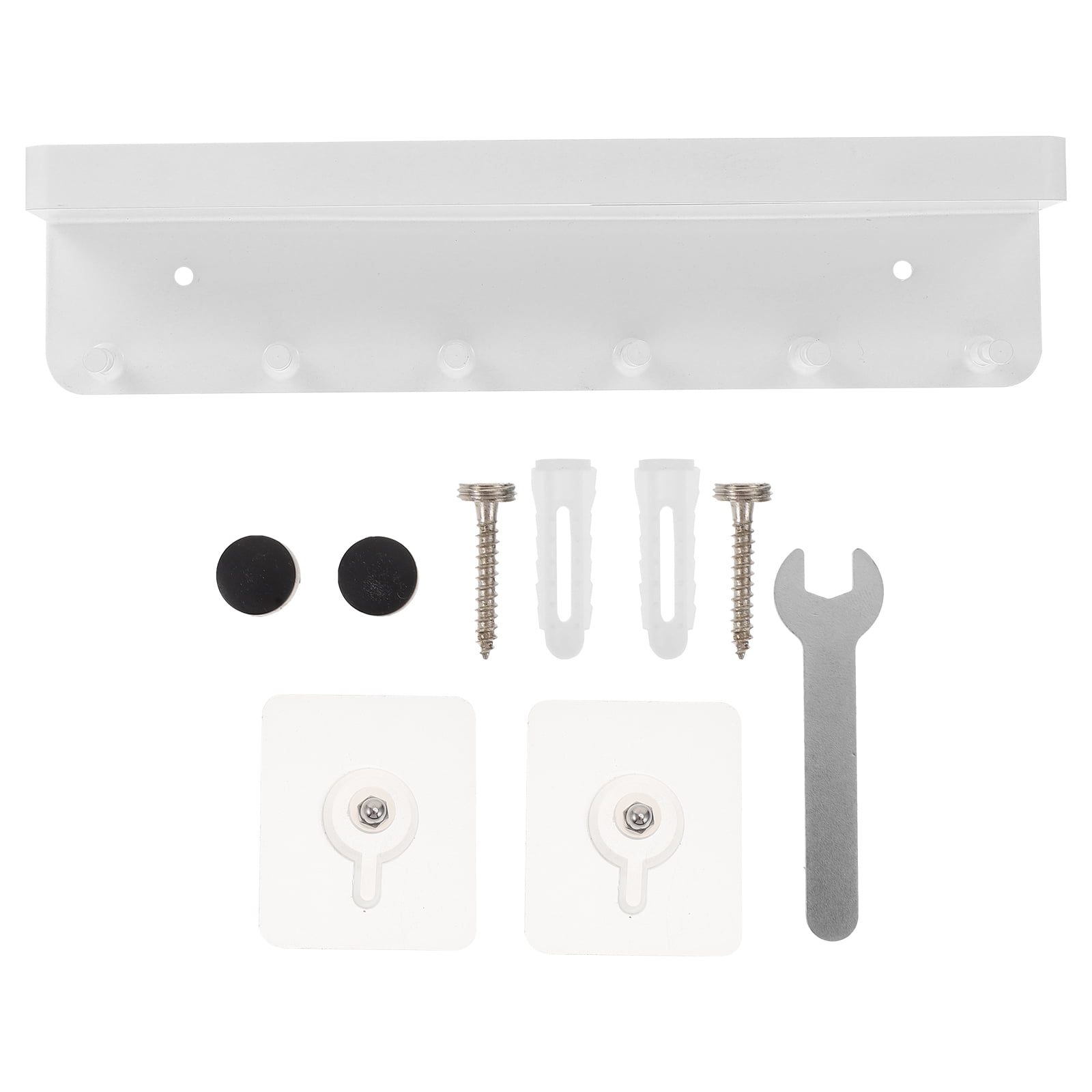 TABLZONE Stainless Steel Wall-Mounted Hook Rack, White, Multi ...