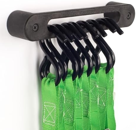 Hook Rail - 2/pk - Organize Your Tie-Down Straps (Ratchet, Cam buckle ...