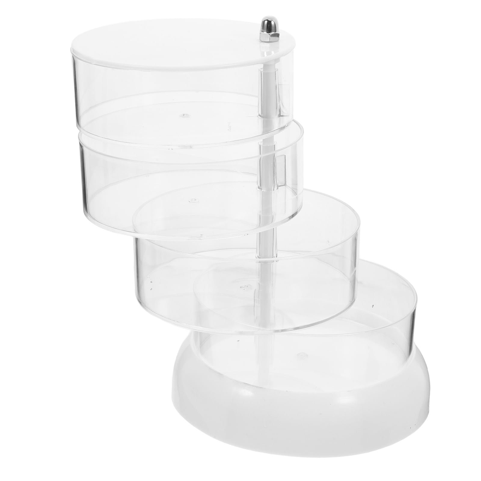 DEEPCRAFF Acrylic Rotating Storage Box For Desk 1Set 7.1x5.1x5.1in ...