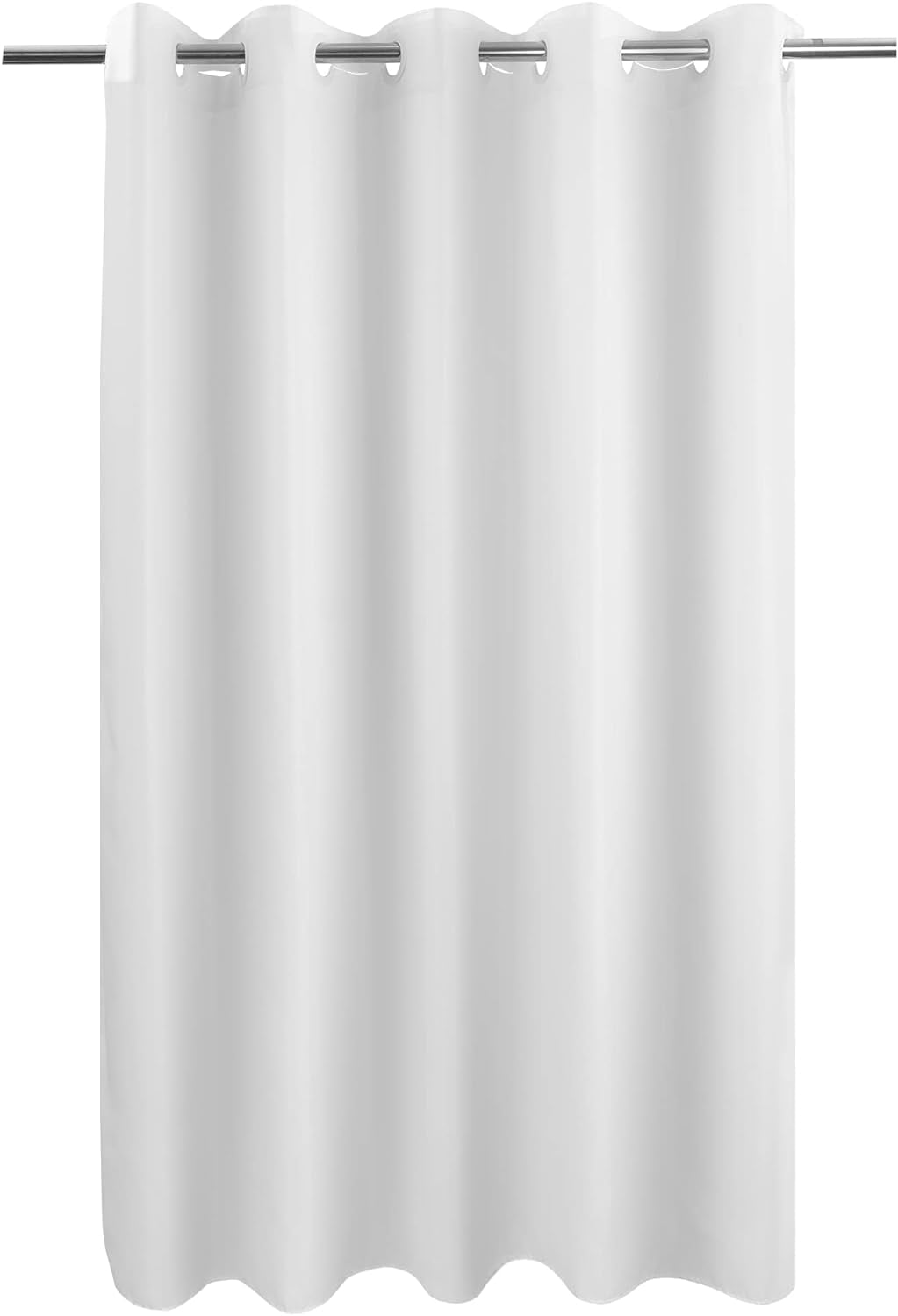 No Hook Shower Curtain Microfiber - Waterproof Soft Washable Fabric ...