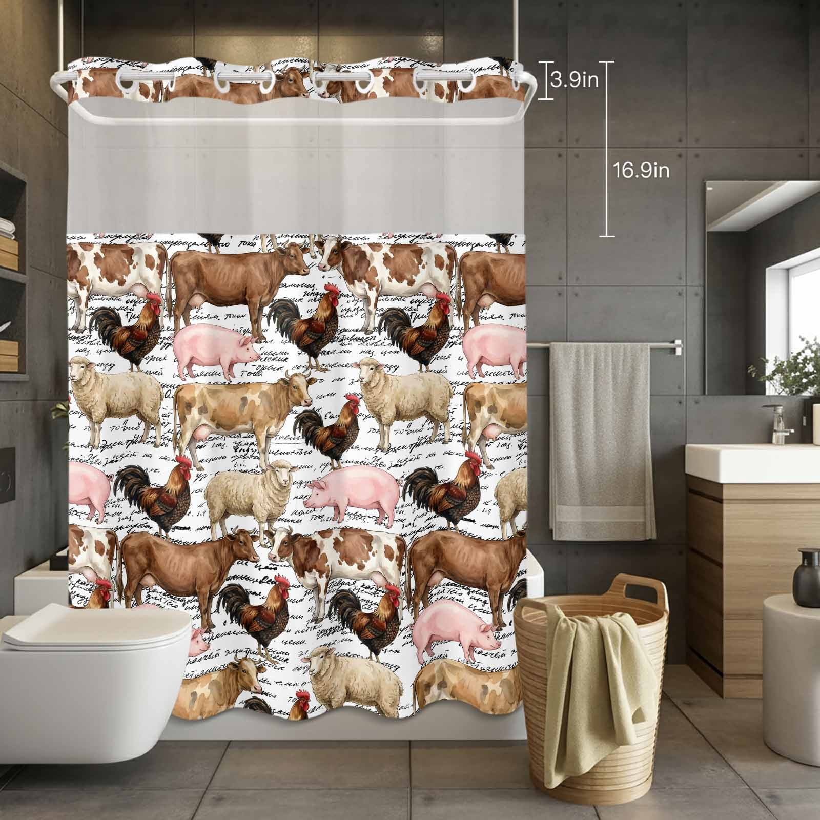 Farm Animal Shower Curtainnull