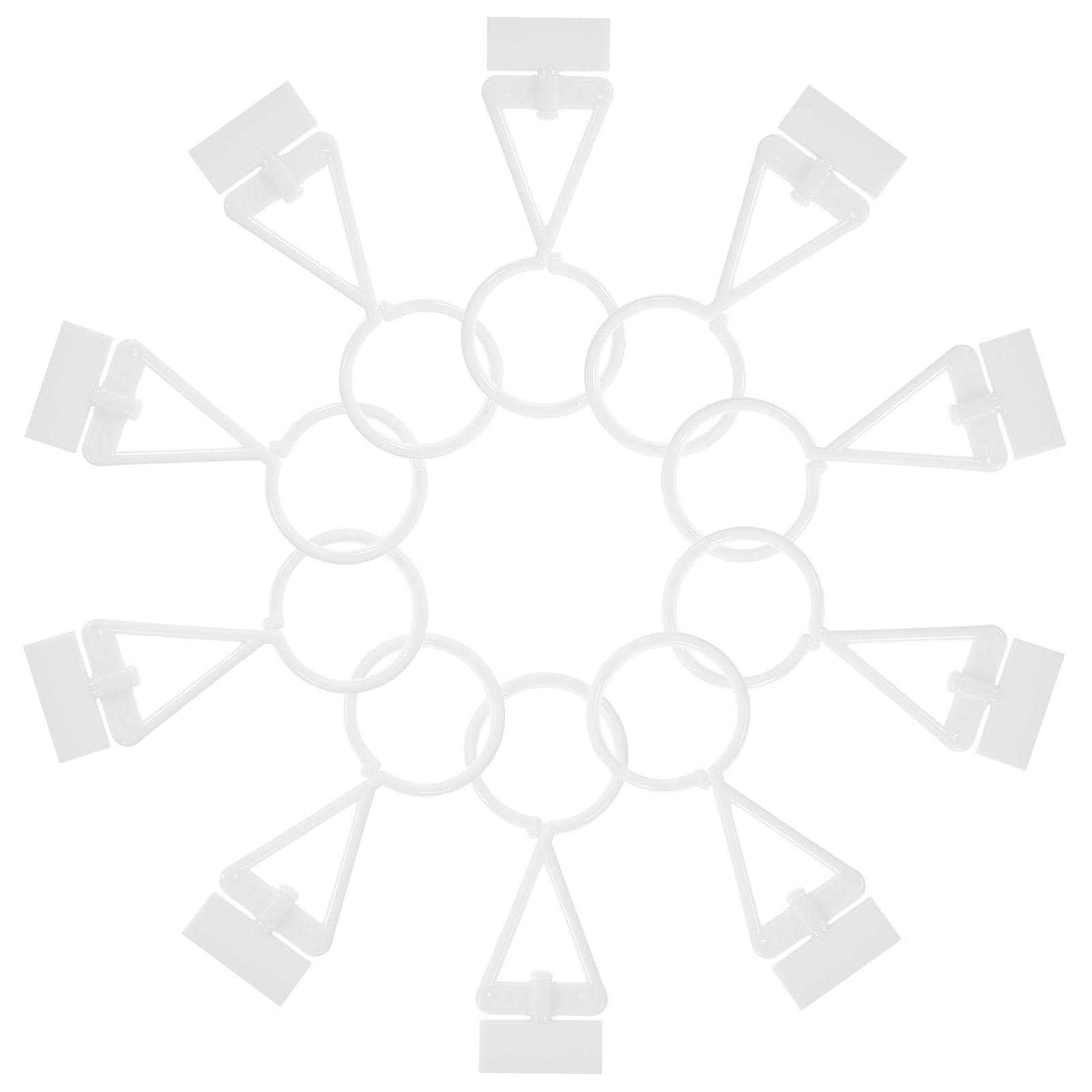 Hook Sign 10 Pcs Safety Plate Hanging Clothes Rack Dedicated Workplace ...