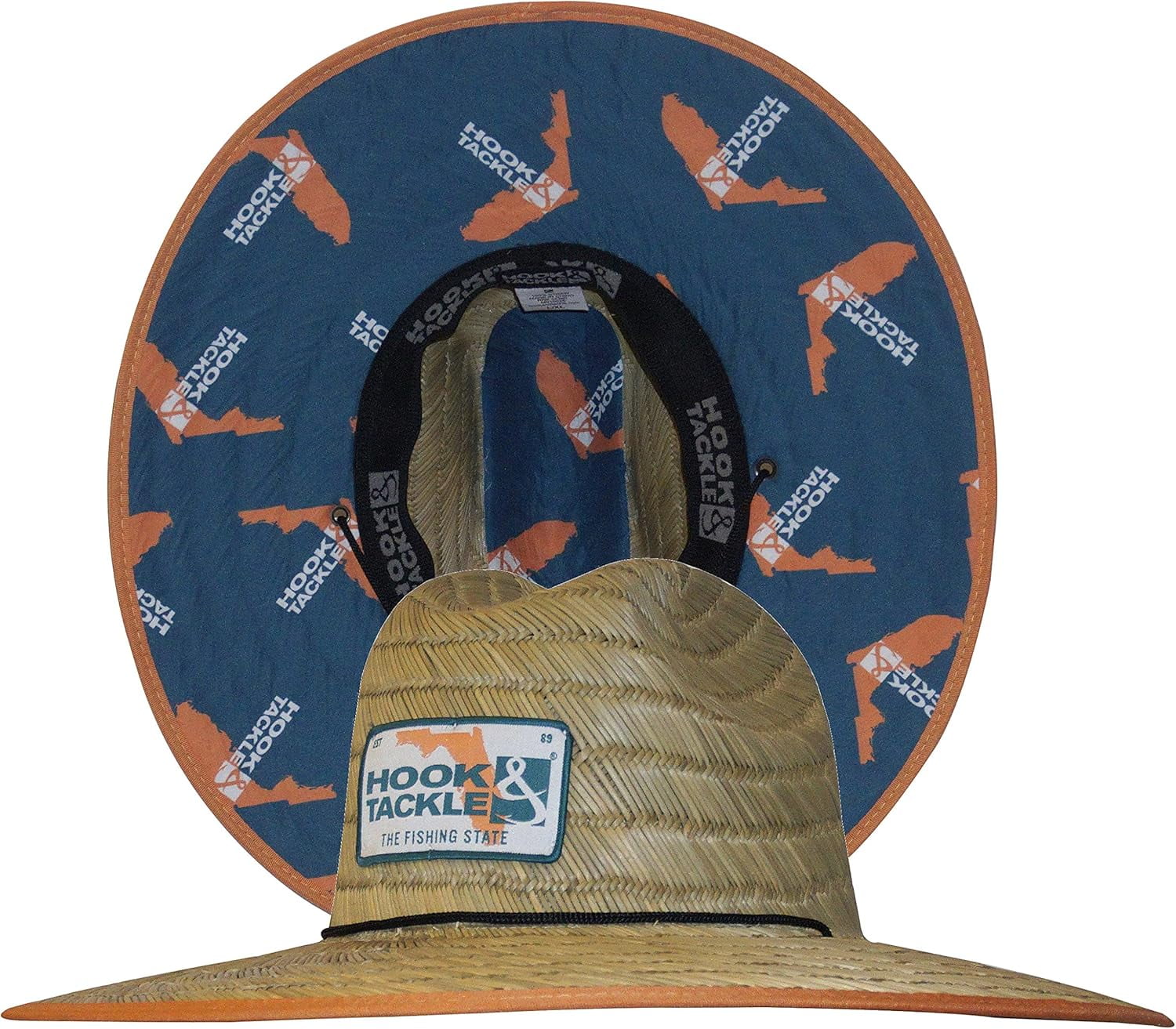 Hook & Tackle Florida Tag Lifeguard | Stretch Hat | Straw Hat - Walmart.com