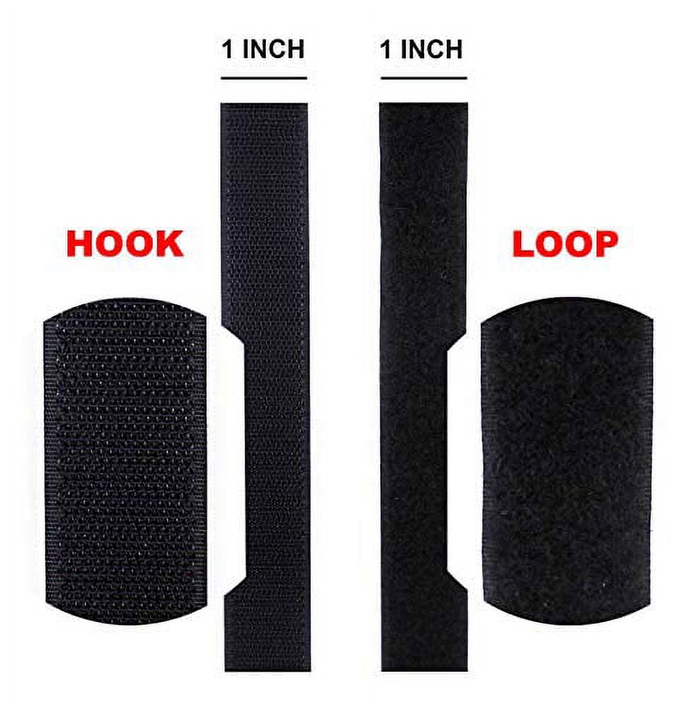 Hook and Loop Fastening YKK Sew On - 1" Inch Width - Color Black ...