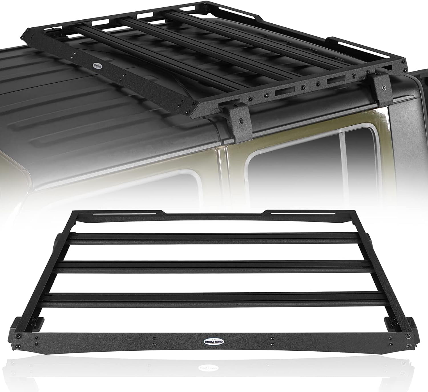 Hooke Road Gladiator JT Half Rear Roof Rack Cargo Basket Crossbar for ...