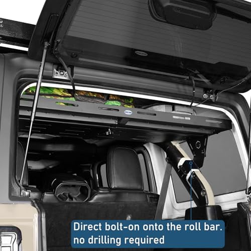 Hooke Road JLU Trunk Upper Storage Luggage Carrier Offroad Steel Basket ...