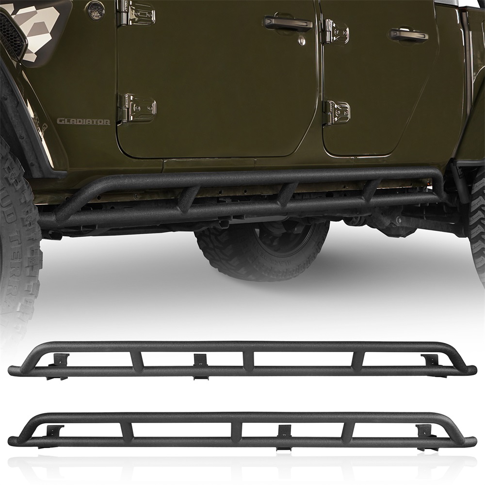 Smittybilt Atlas XRC Rock Slider with Step (Black) - 76898 Fits select ...