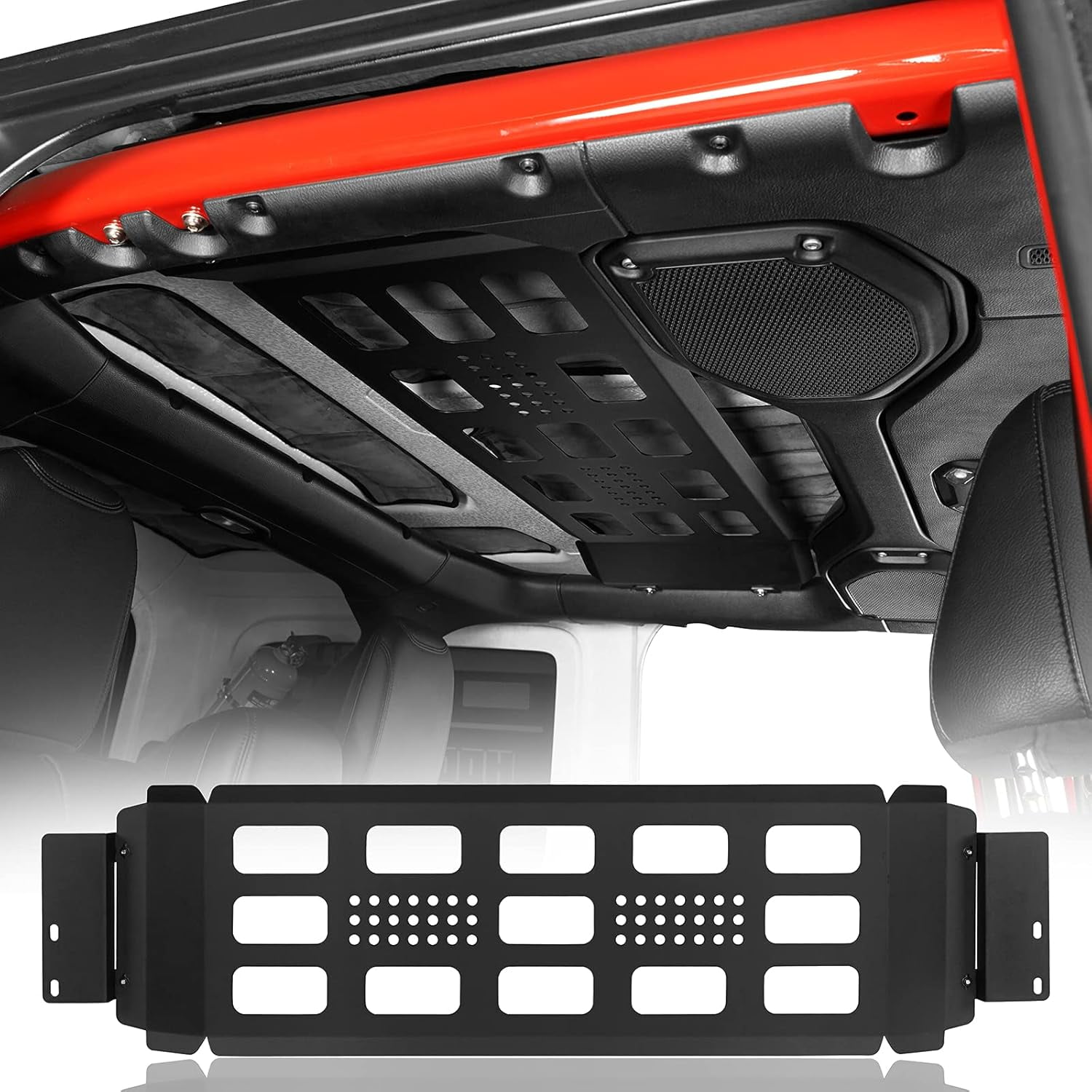 Hooke Road Wrangler JLU Rear Overhead MOLLE Panel Top Storage Rack ...