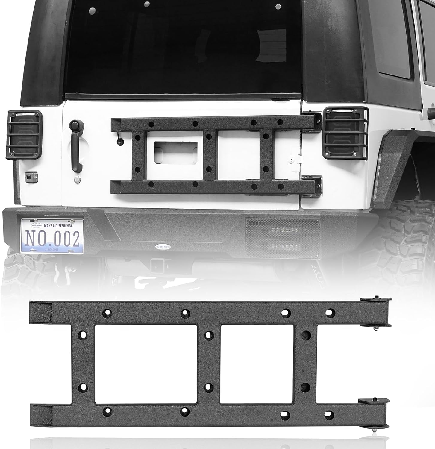 Hooke Road Wrangler Tailgate Reinforcement Kit Tailgate Hinge Cover ...