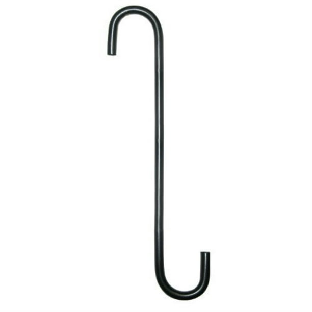 Hookery (#RS8) Metal S Extension Hook, Black 8” with 1” opening (Pack ...
