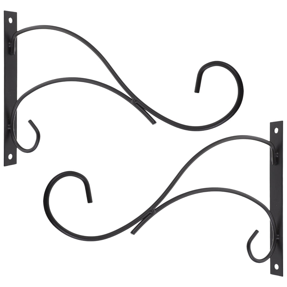 Hooks 2 Pcs Garden for Flower Basket Flowerpot Hanging Bracket up ...