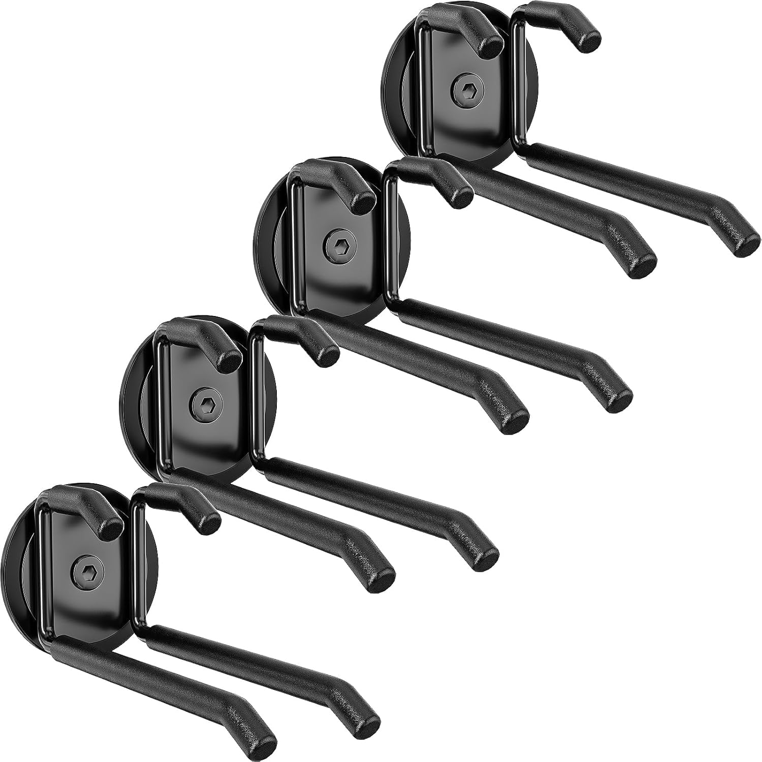 Hooks - 4 Rare Earth for Garage Utility Storage 20lb Hold | Ladder ...