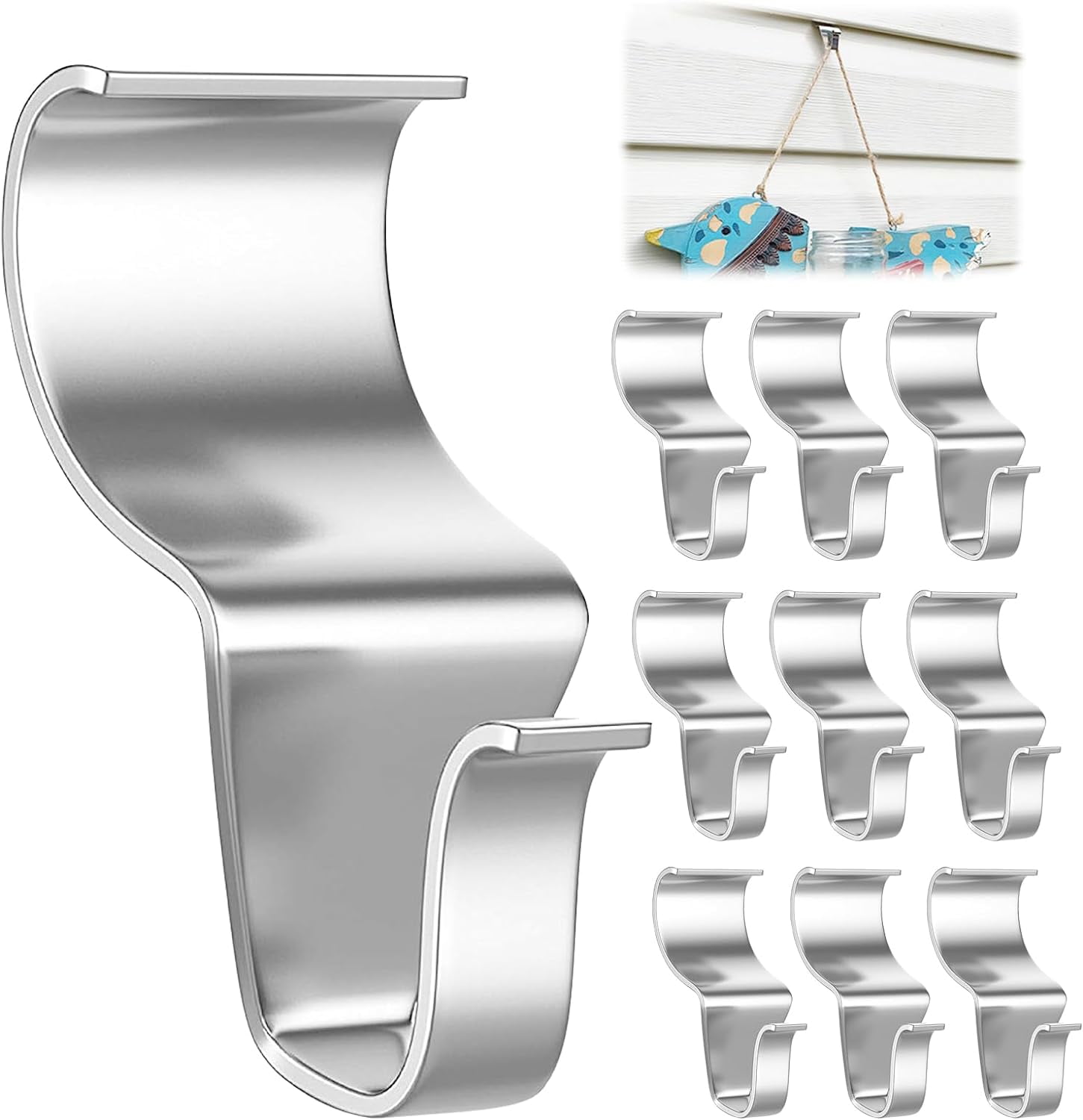 Hooks for Siding Siding Hooks for Hanging Outdoor 2024 Upgraded Vinyl Siding Stainless Steel ...