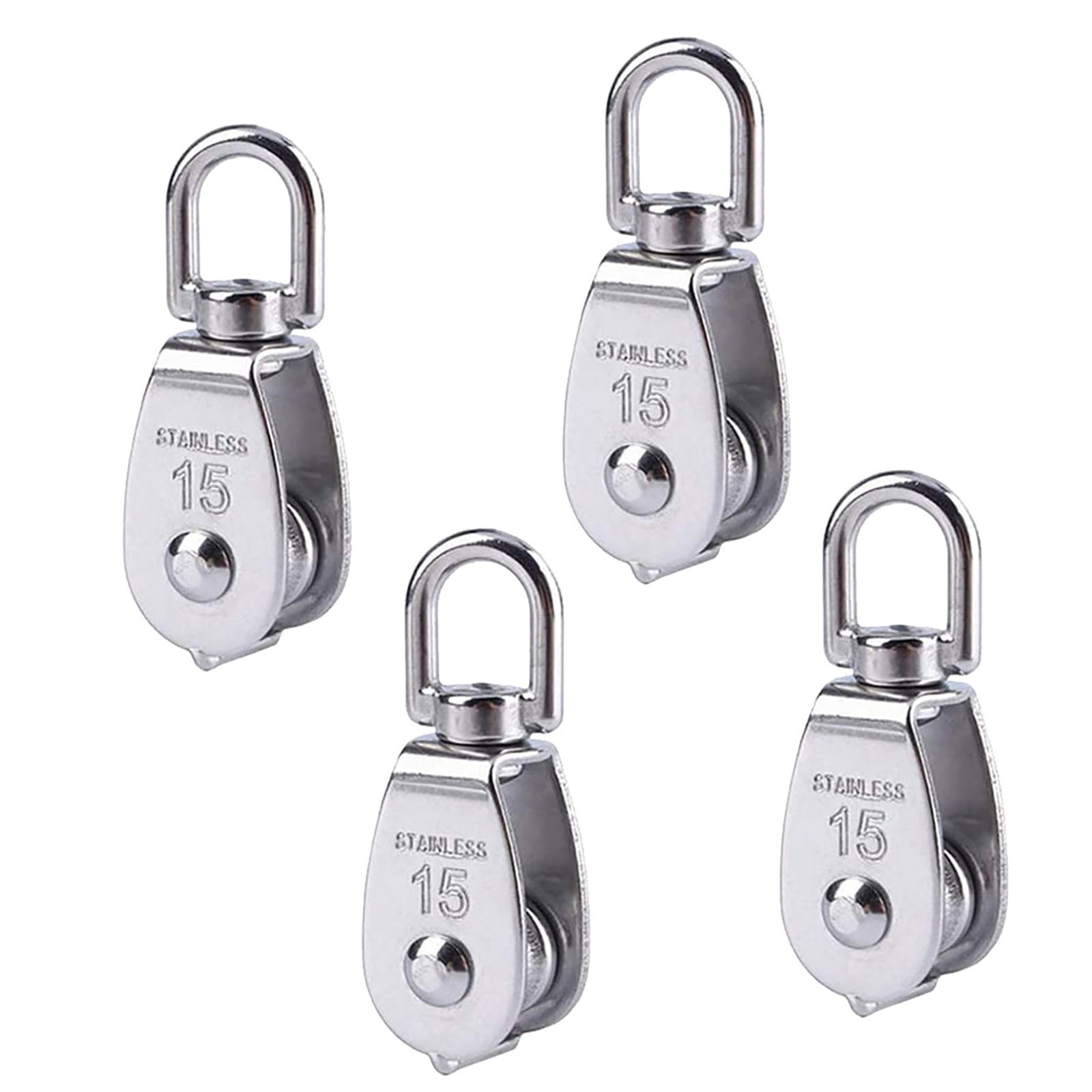 Hooks! Single Pulley Made Of Stainless Steel Can Be Turned To Prevent ...