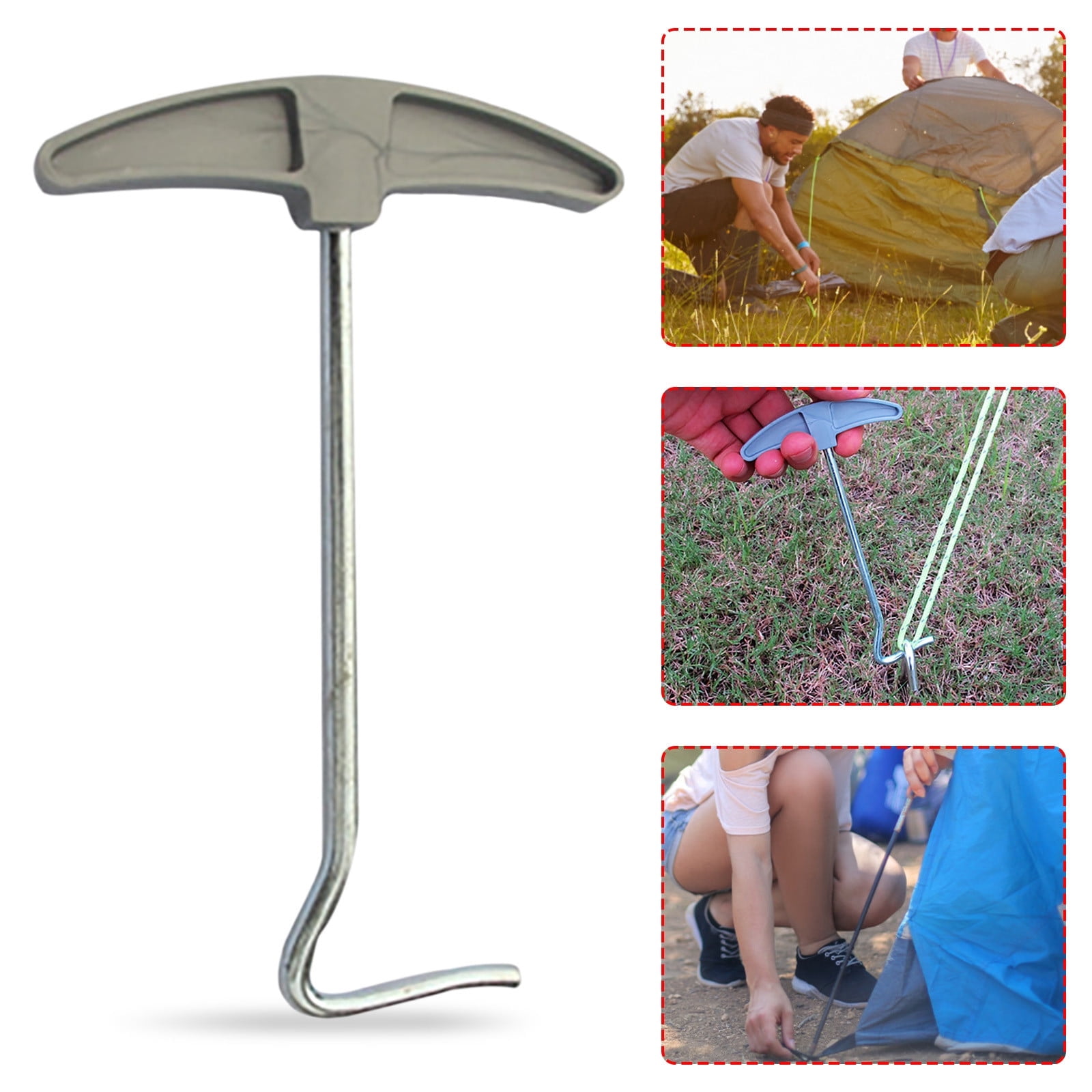 Hooks Tent Canopy Nail Floor Accessories Hook Puller Outdoor Nail ...