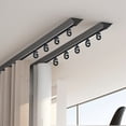 Hooks for Gazebo Curtains & Netting, Black Curtain Track Hooks Smooth ...