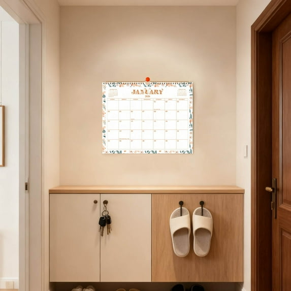 Hooks for Hanging Calendar 2026 (January 2026 to June 2027), Double ...