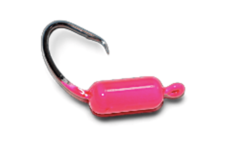 Hookup Lures Flag Finder Circle Hook Yellowtail Jig Pink 1/8oz 5 pack ...
