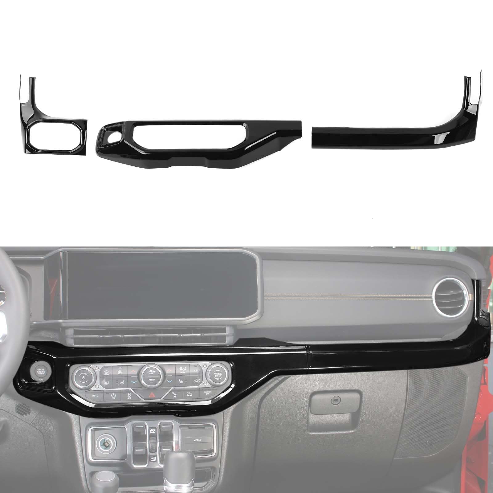 Hoolcar Center Console Headlight & Air-Conditioning & Passenger Panel ...