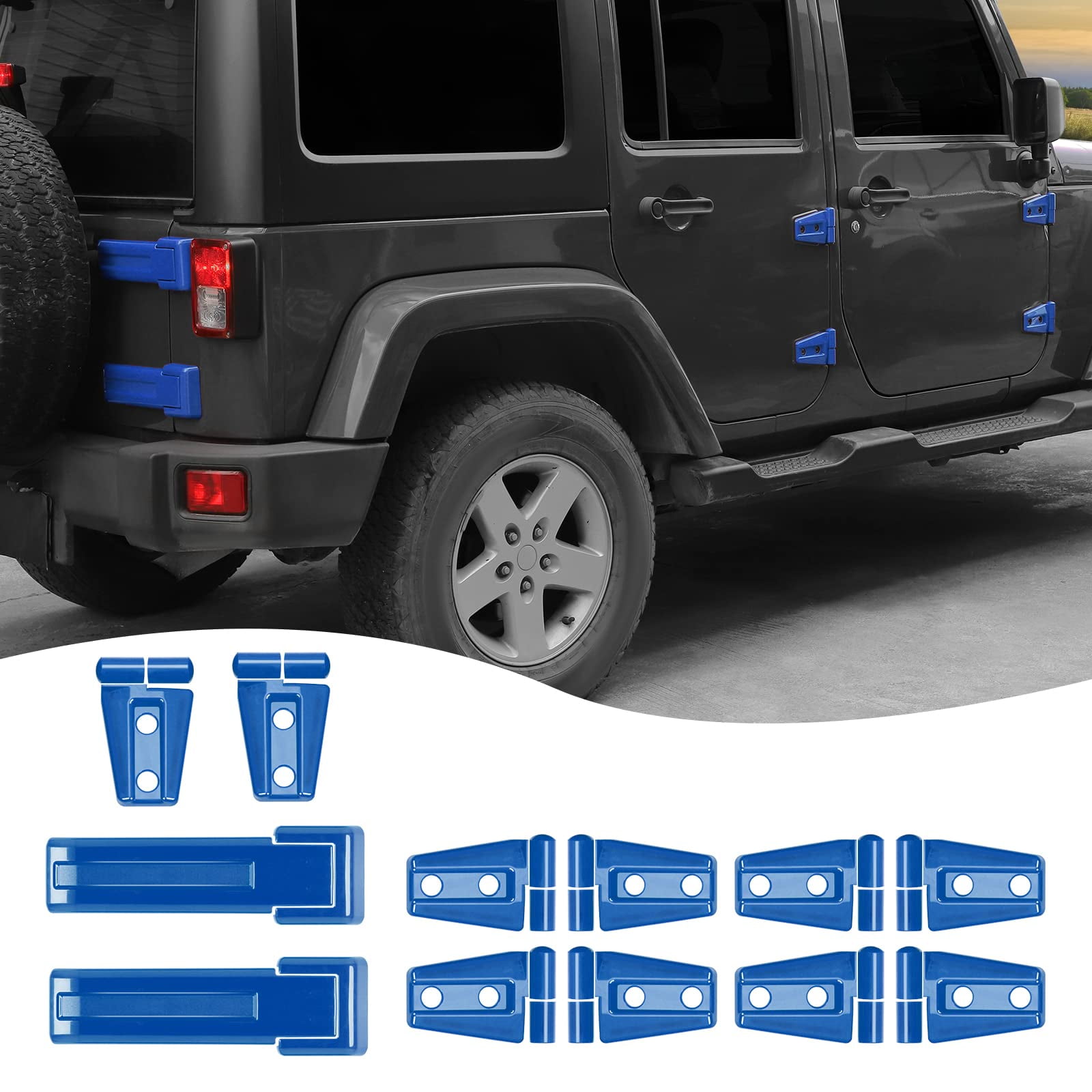 Hoolcar Door Hinge Engine MMF7 Hood Hinge Tailgate Hinge Cover Trim ABS ...