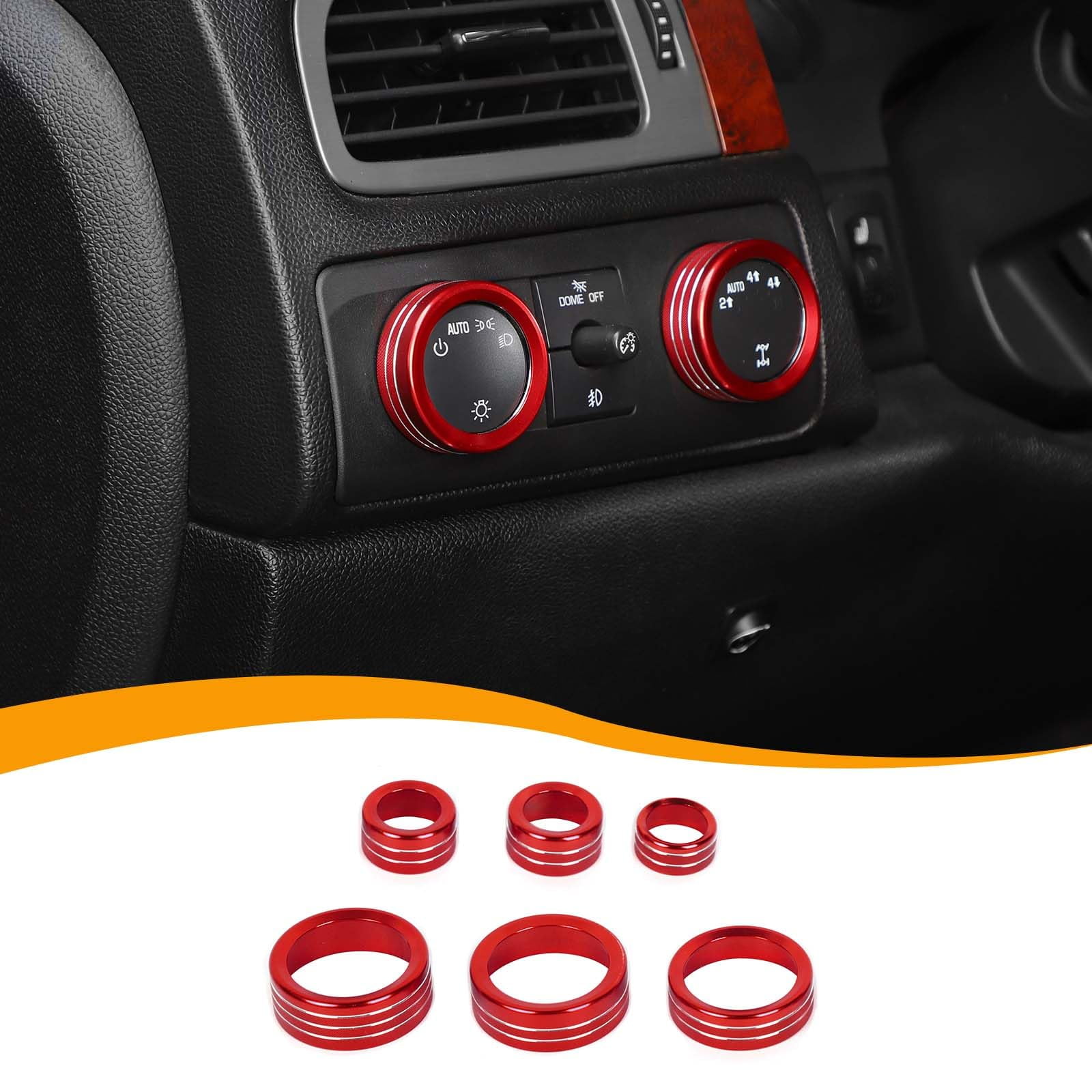 Hoolcar Interior Center Console Switch Button Trim Air Conditioner ...