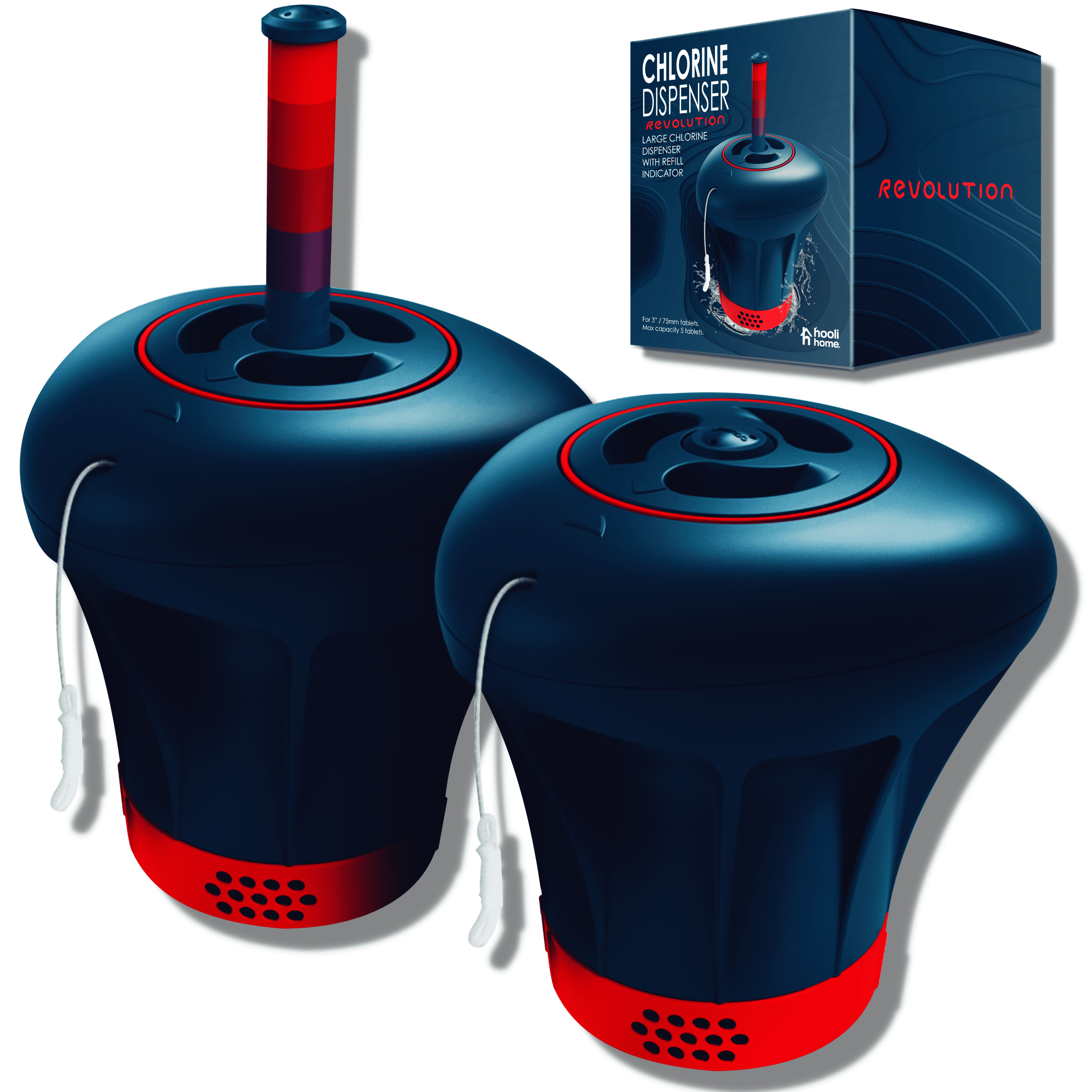 Hooli Home Pool Chlorine Floater Dispenser for 3 inch Tablets - Walmart.com