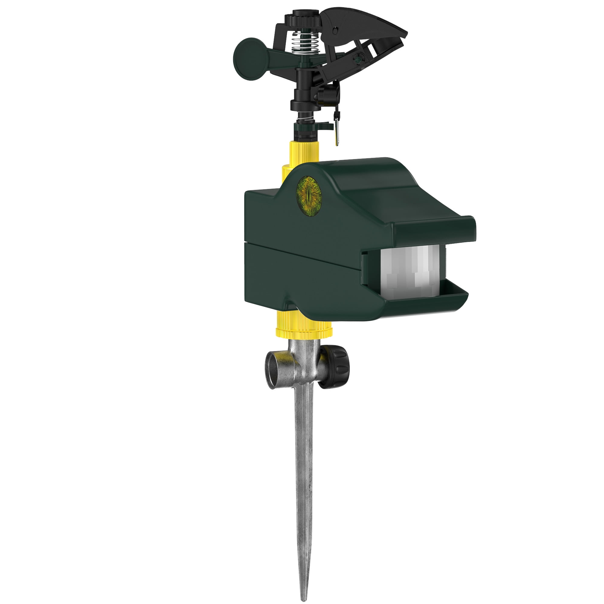 Hoont 650 sq ft Spray Lawn Sprinkler, Motion Activated Animal Repeller ...