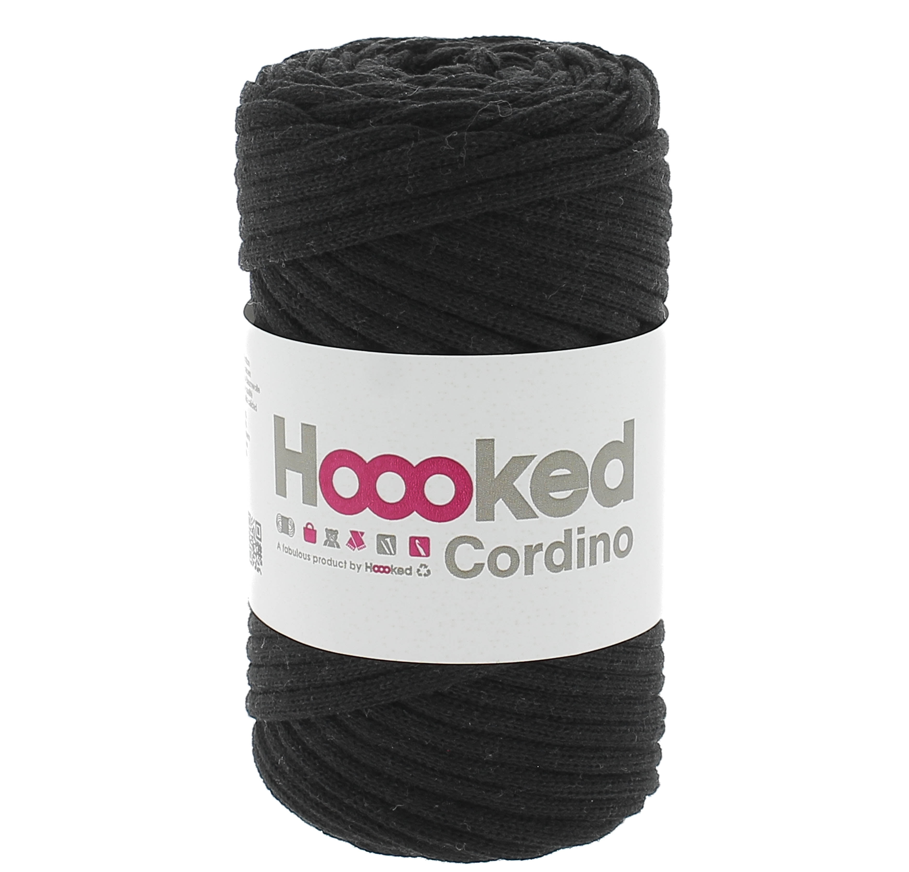 Hoooked Cordino Yarn-Black Night - Walmart.com
